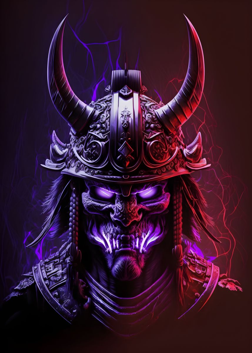 'Undead Samurai' Poster by Makadur | Displate