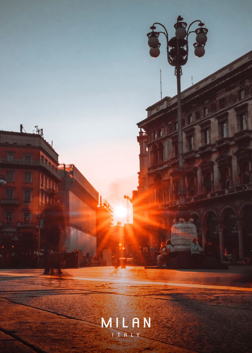 'Milan ' Poster, picture, metal print, paint by Big City | Displate