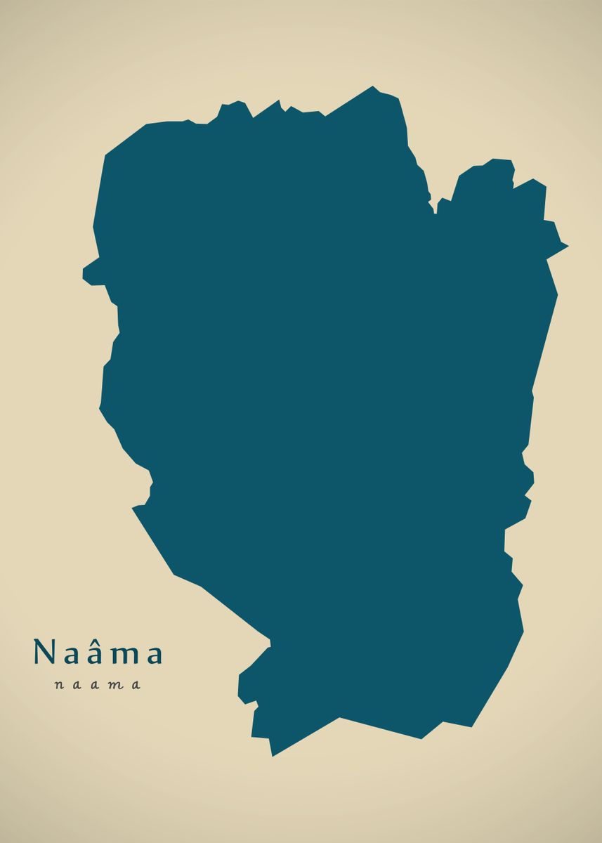 'Naama province map' Poster, picture, metal print, paint by Ingo ...