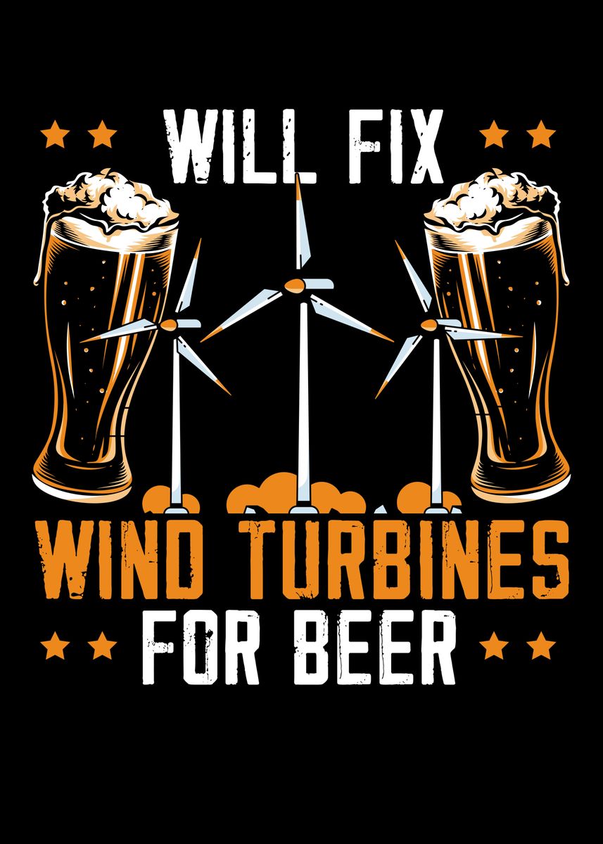 'Wind Renewable Energy' Poster, picture, metal print, paint by NAO ...