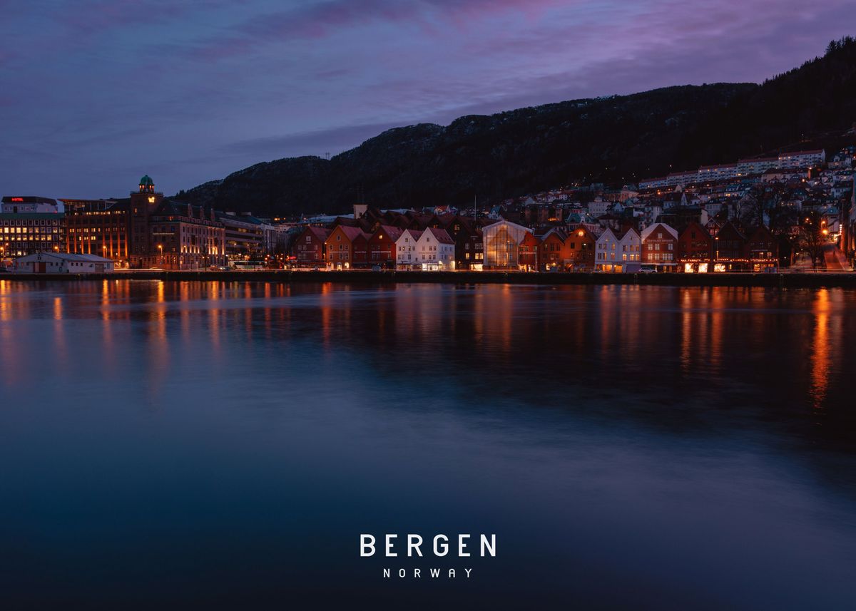 'Bergen ' Poster by Explore Universe | Displate