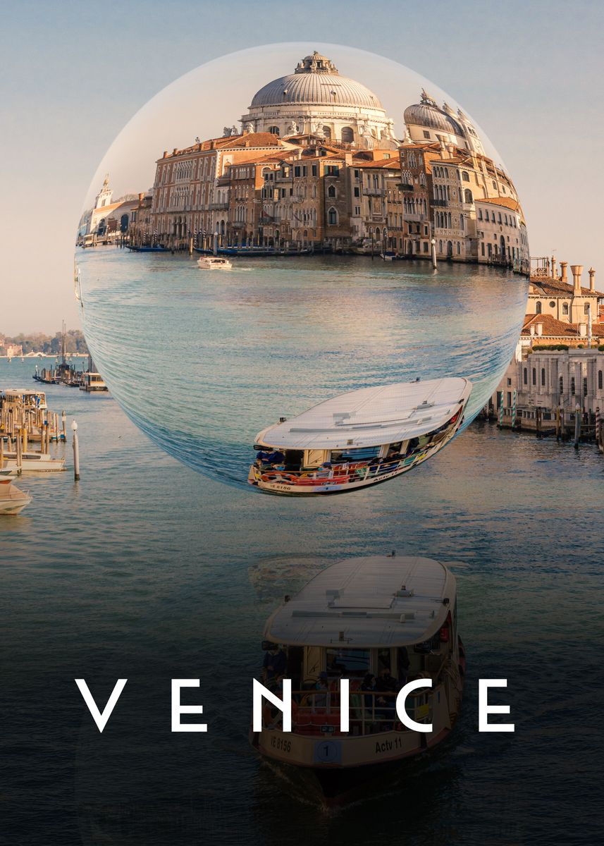 'Venice Italy Abstract' Poster by Bipin Adhikari | Displate