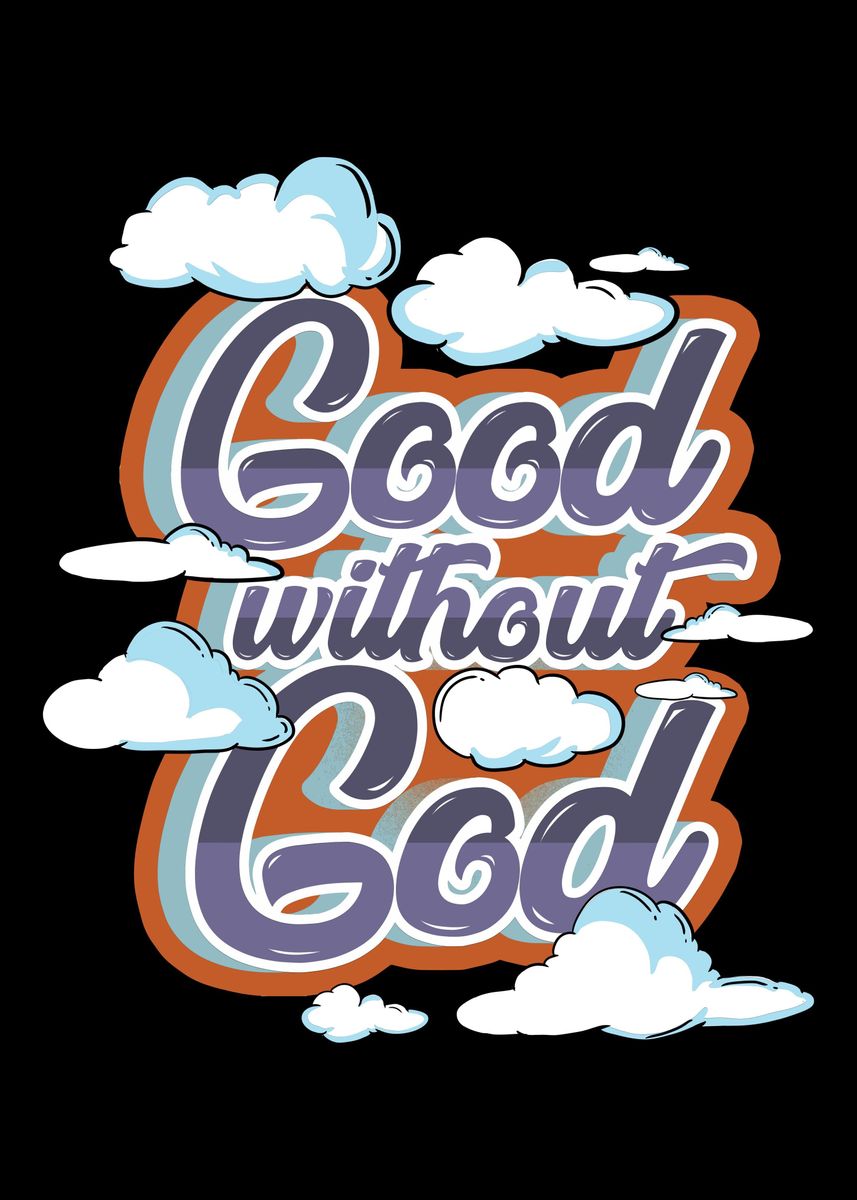 'Funny Atheist' Poster, picture, metal print, paint by MuffinPowa ...