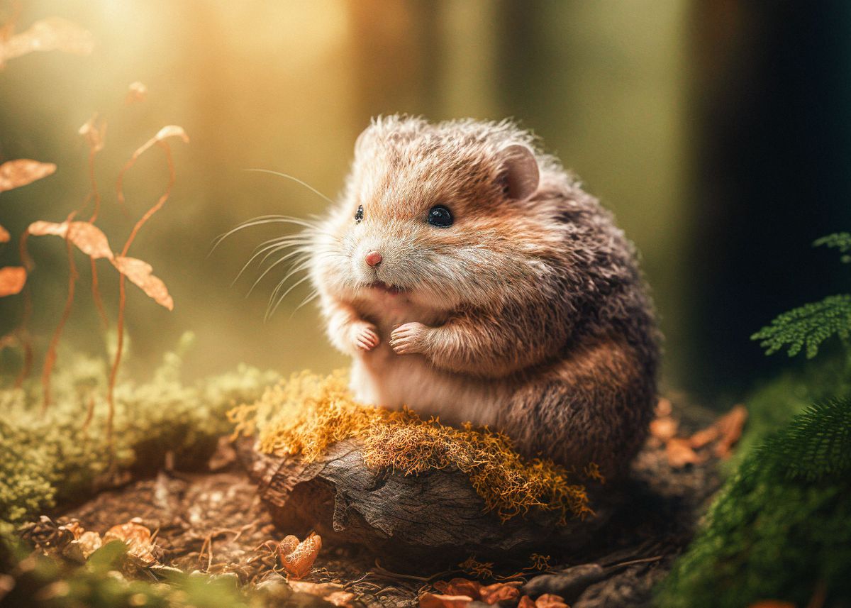 'Cute hamster Sean' Poster by Alan Frijns | Displate