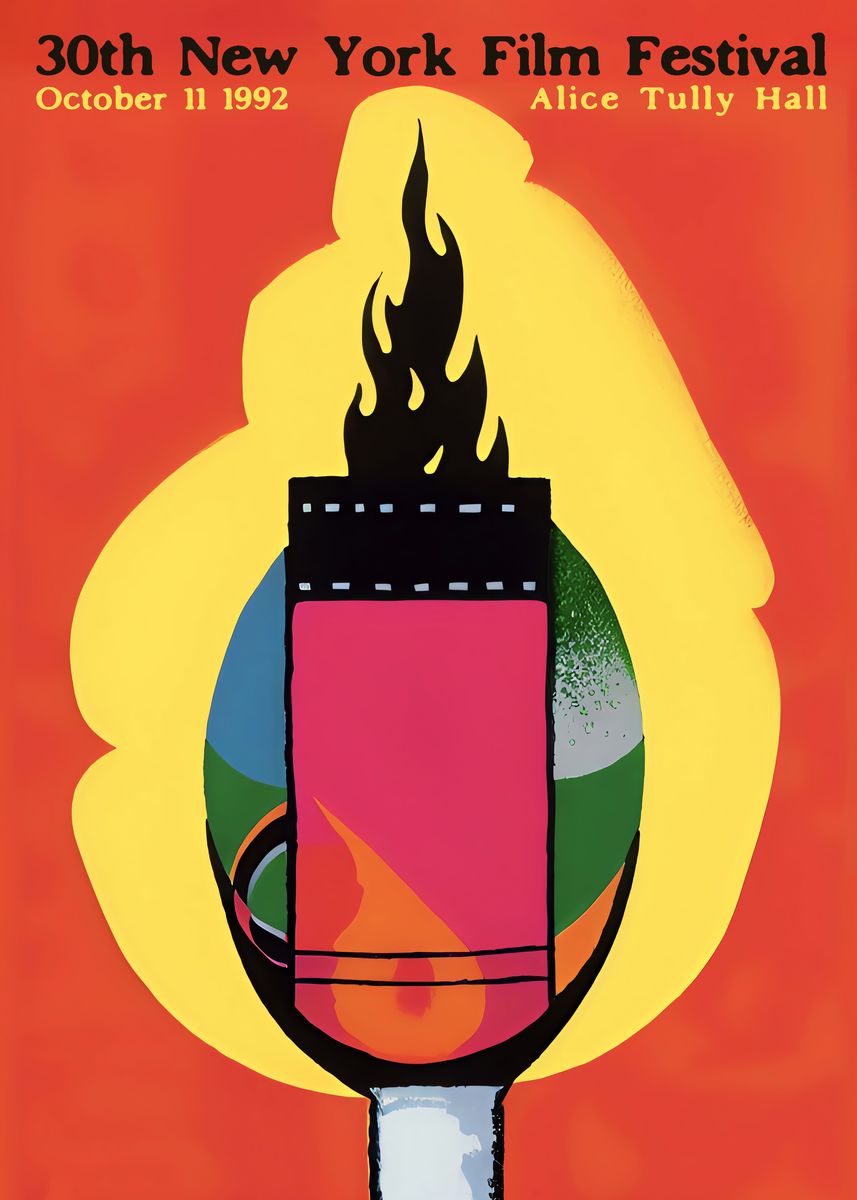 'Retro Film Festival' Poster, picture, metal print, paint by BluePinkPanther | Displate