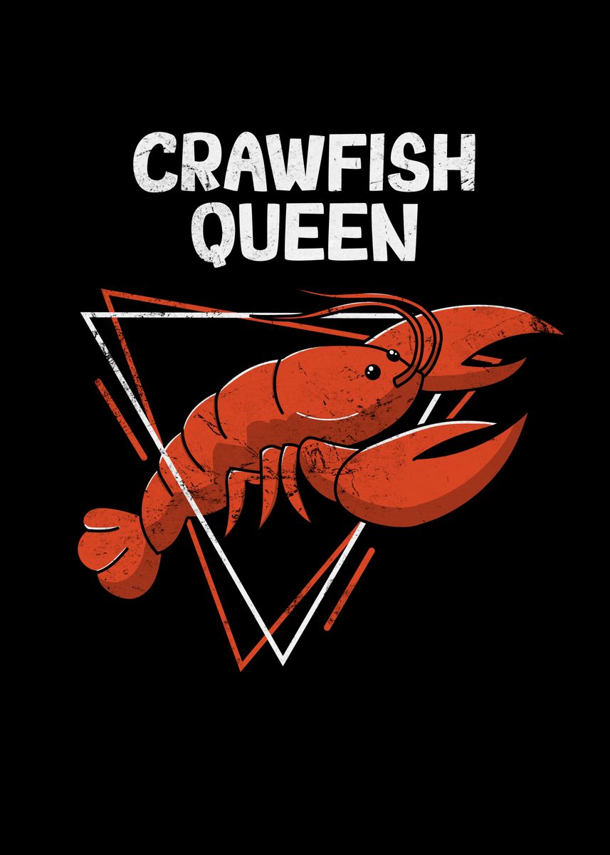'Crawfish Queen Cajun' Poster, picture, metal print, paint by ...