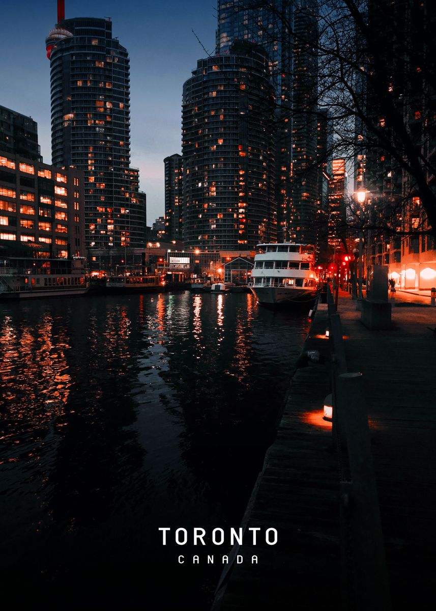 'Toronto ' Poster, picture, metal print, paint by Travel Addict | Displate