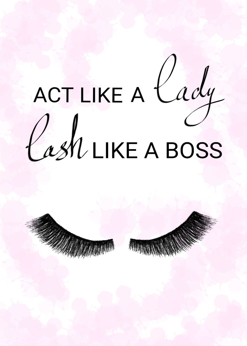 'Lash lady' Poster, picture, metal print, paint by Anam Hanif Studio ...