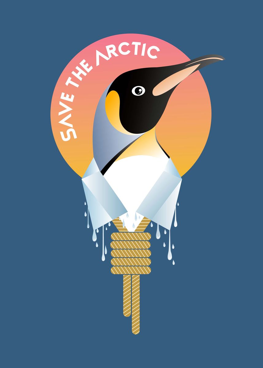 'Save the Arctic ' Poster, picture, metal print, paint by jun salazar ...