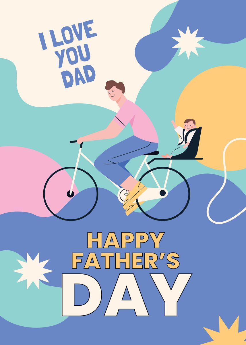 'Father Day' Poster, picture, metal print, paint by Voxill | Displate