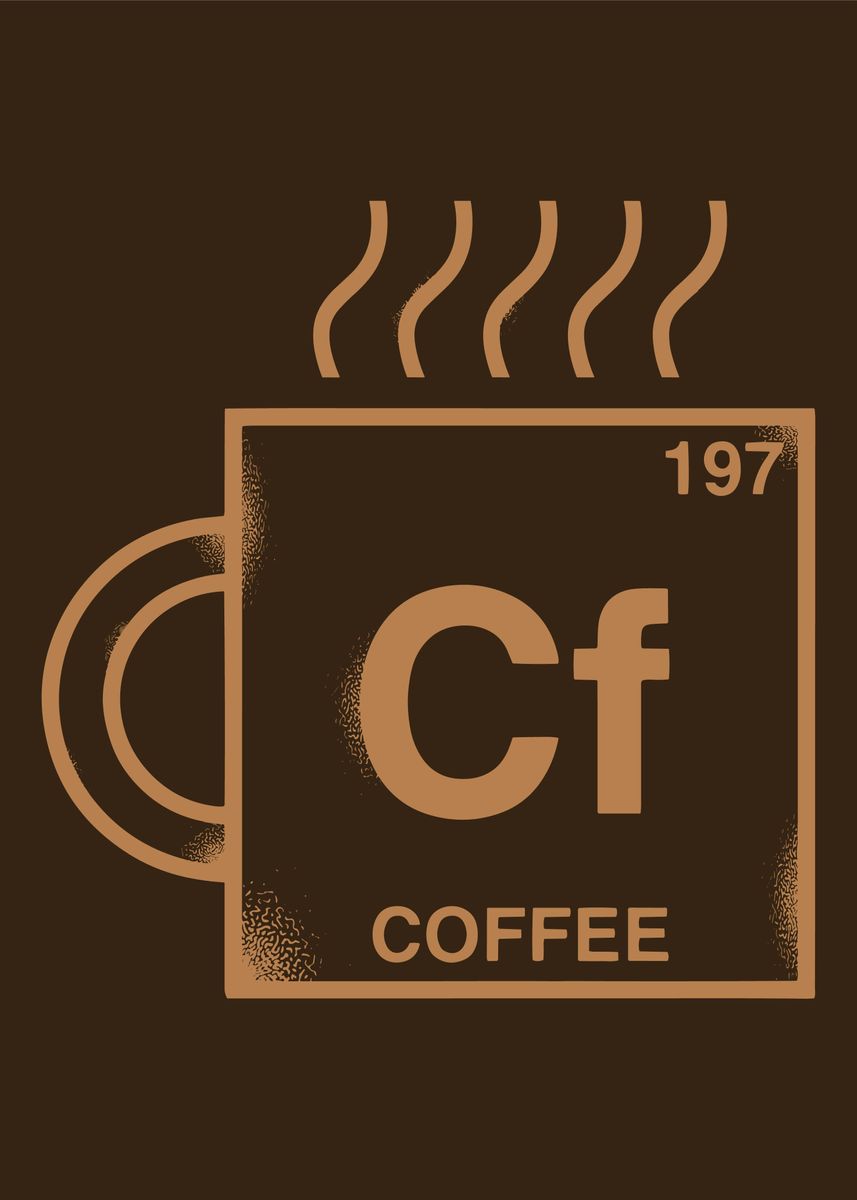 'COFFEE ELEMENT' Poster, picture, metal print, paint by Bramcrye | Displate