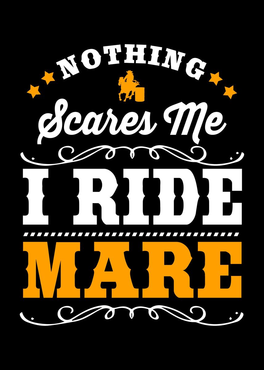 'Funny Horse Riding' Poster, picture, metal print, paint by FunnyGifts ...