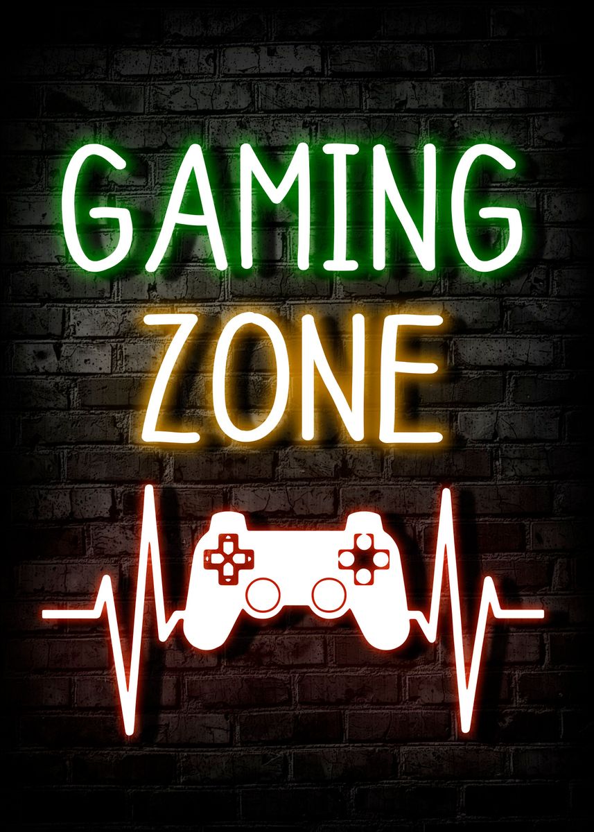'Gaming Zone' Poster, picture, metal print, paint by Metal Posters ...