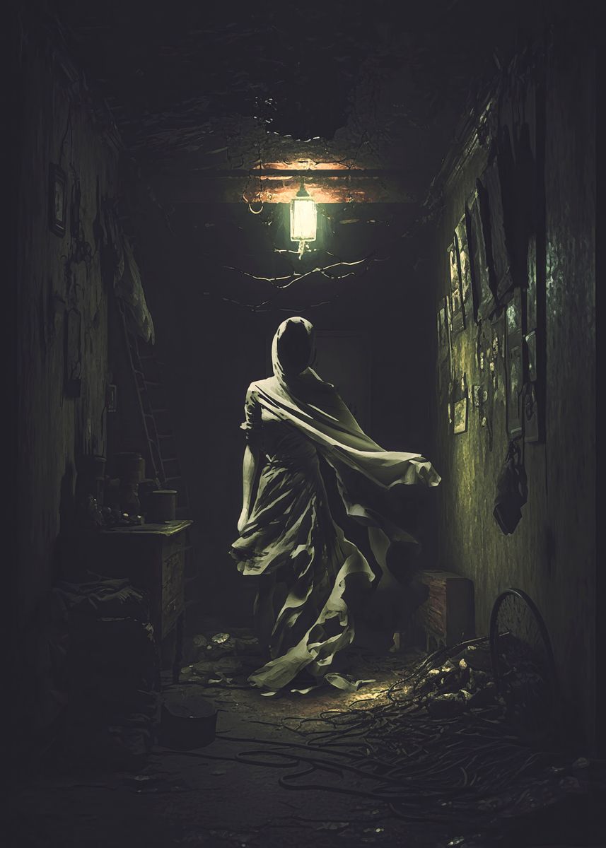 'Ghost' Poster, picture, metal print, paint by AndrejZT | Displate