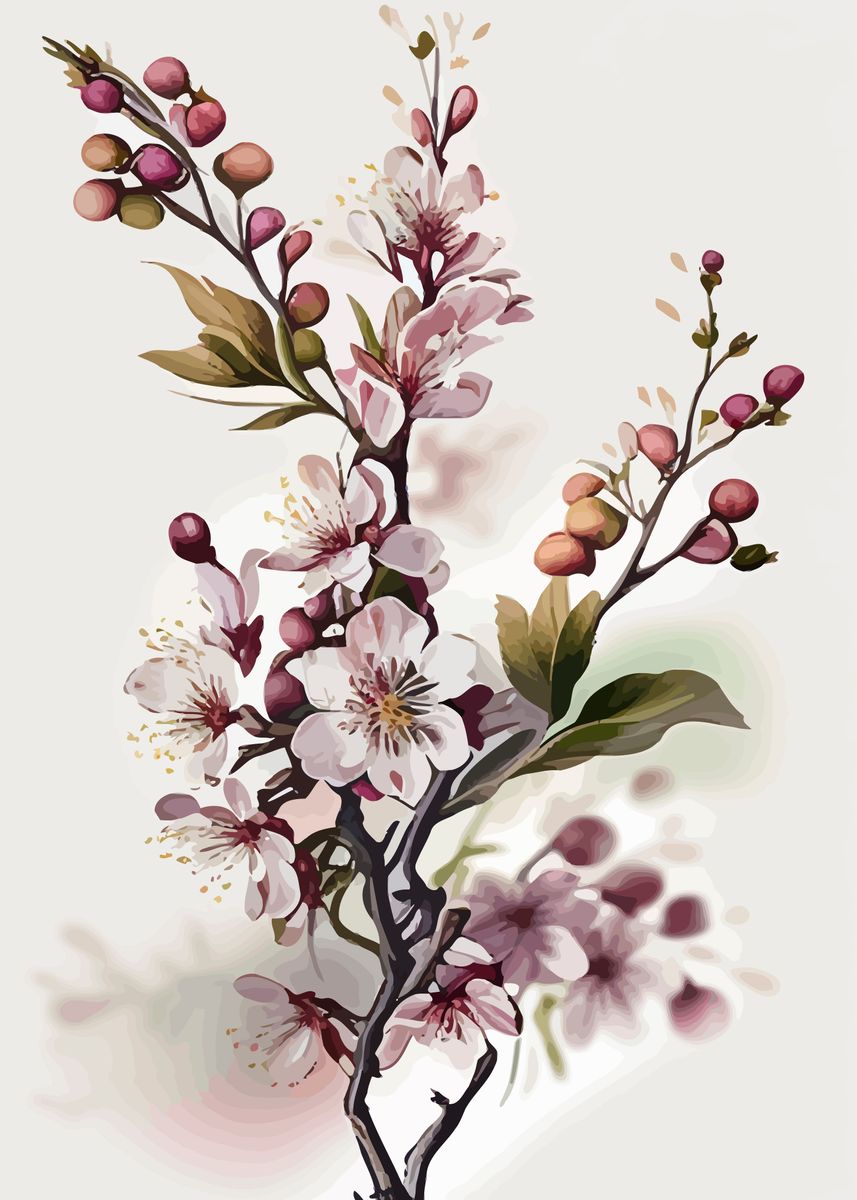 'Floral Flower' Poster by Space Nature | Displate