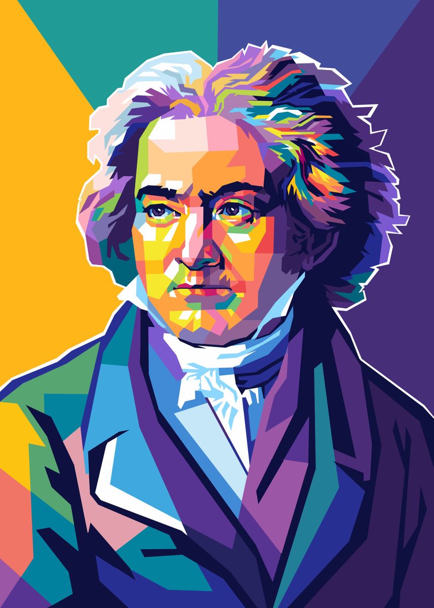 'Ludwig Van Beethoven' Poster, picture, metal print, paint by Dhega ...