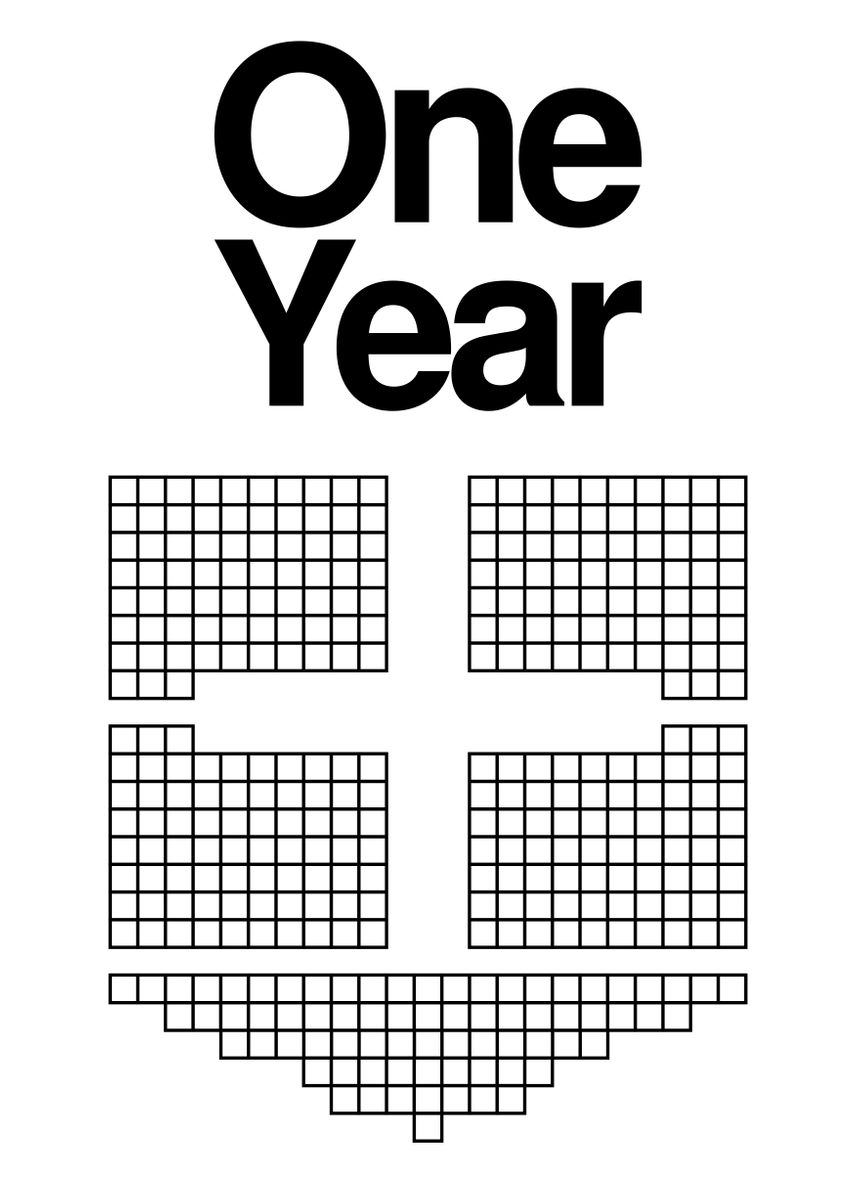 'One Year' Poster by Sebastian Montabone | Displate