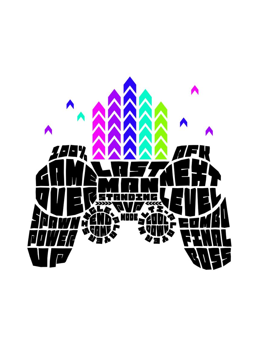 'Gaming Life Controller ' Poster, picture, metal print, paint by ...