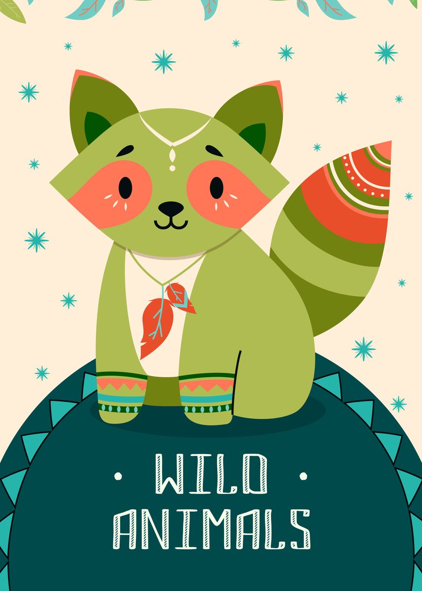 'Wild Animal' Poster by Sunset Creative | Displate