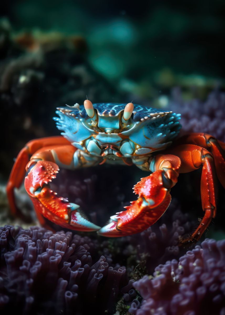 'Small crab' Poster by Zooscape Wildlife | Displate