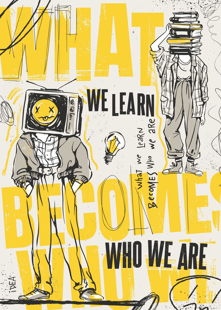 'Grunge Typography Poster' Poster, picture, metal print, paint by ...