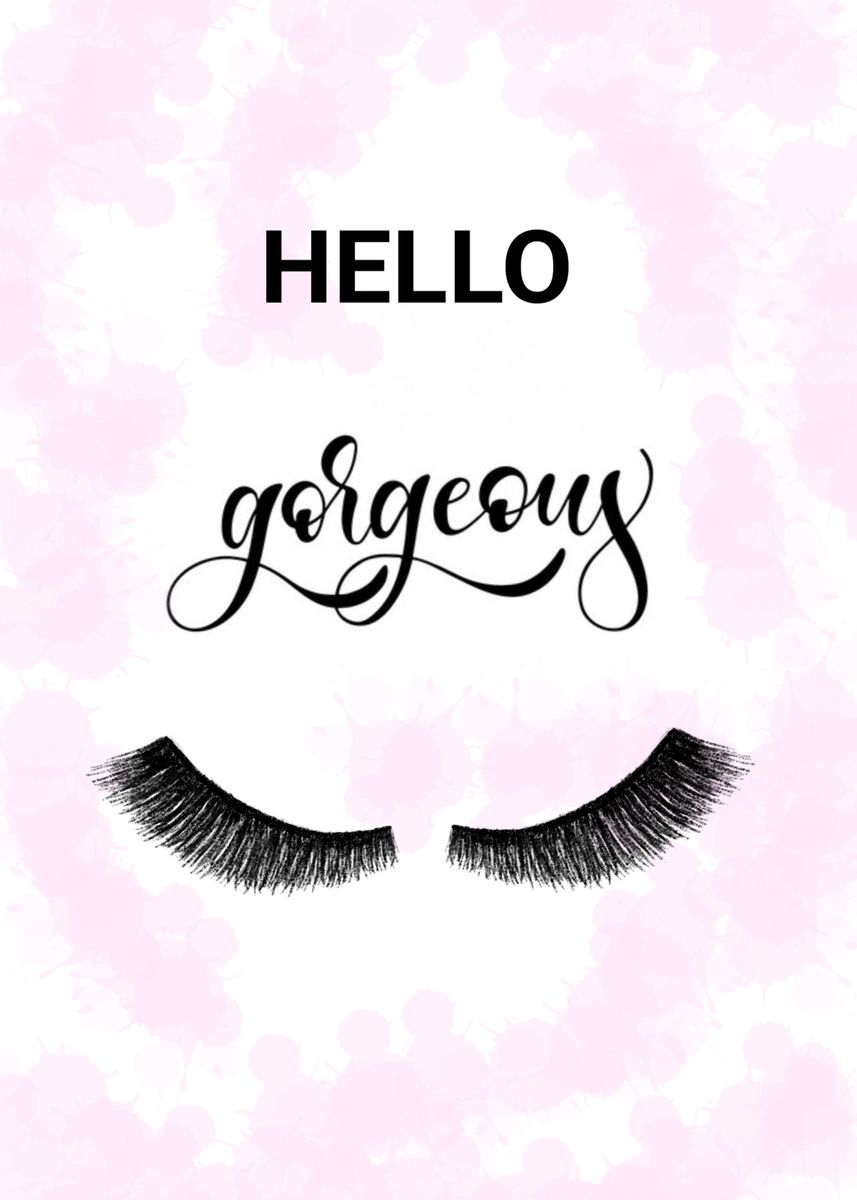 'Hello gorgeous ' Poster by Anam Hanif Studio | Displate