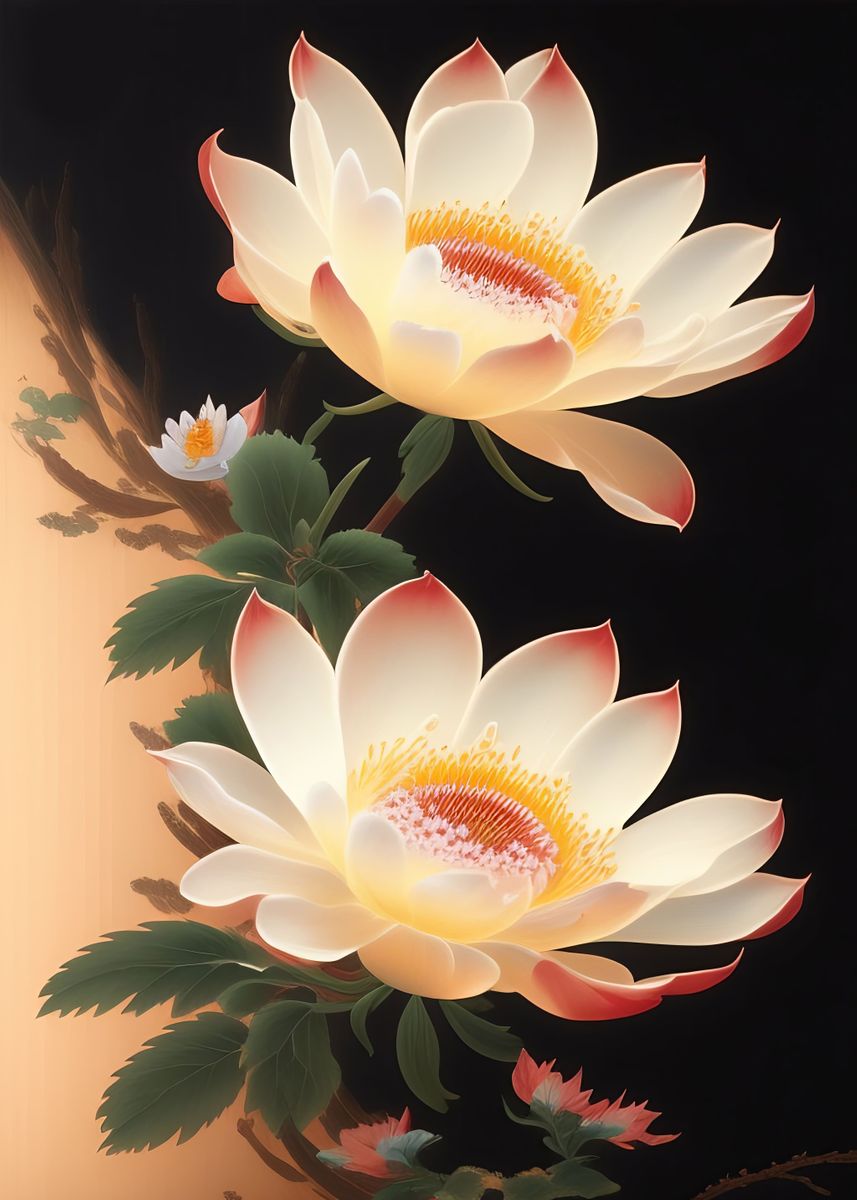 'Painting of beautiful flow' Poster, picture, metal print, paint by ...