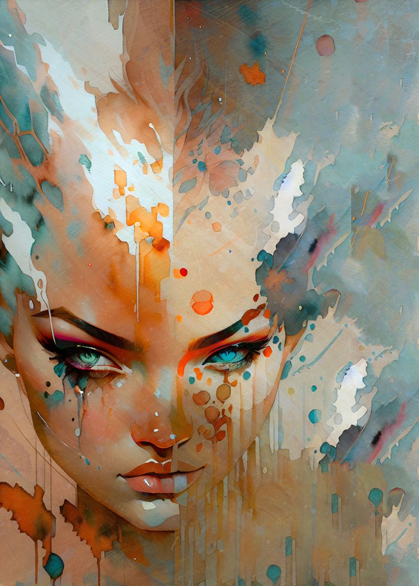 'Duality' Poster, picture, metal print, paint by Shroom Squirrel ...