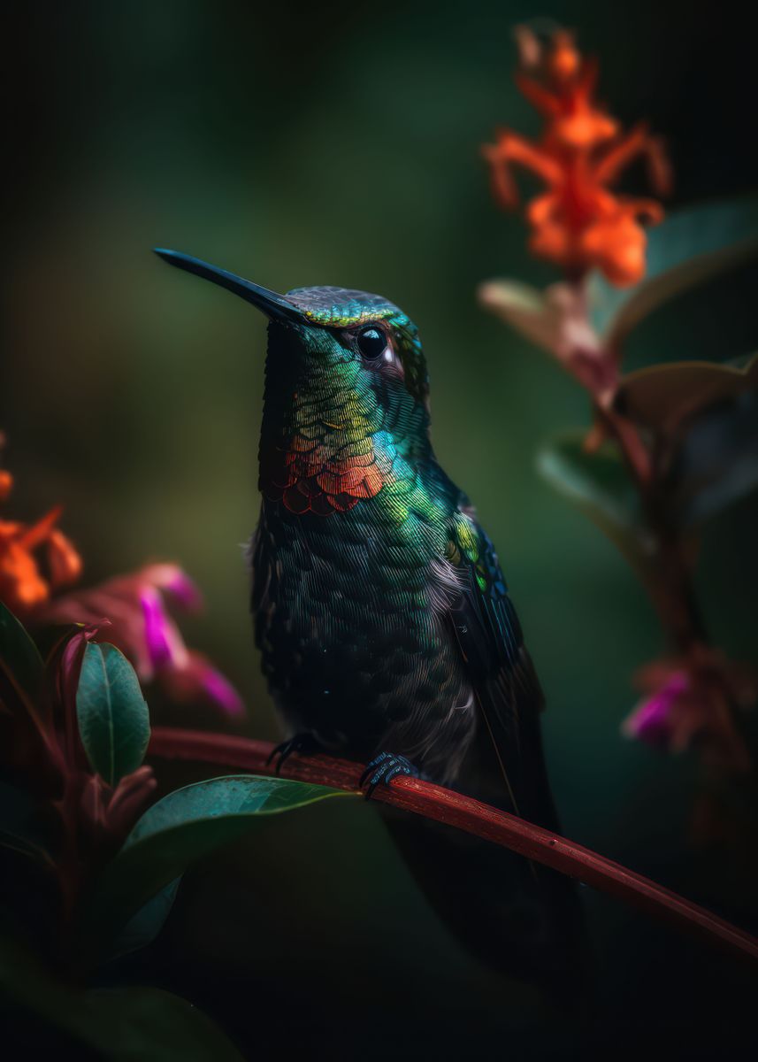 'Graceful hummingbird' Poster, picture, metal print, paint by Zooscape ...
