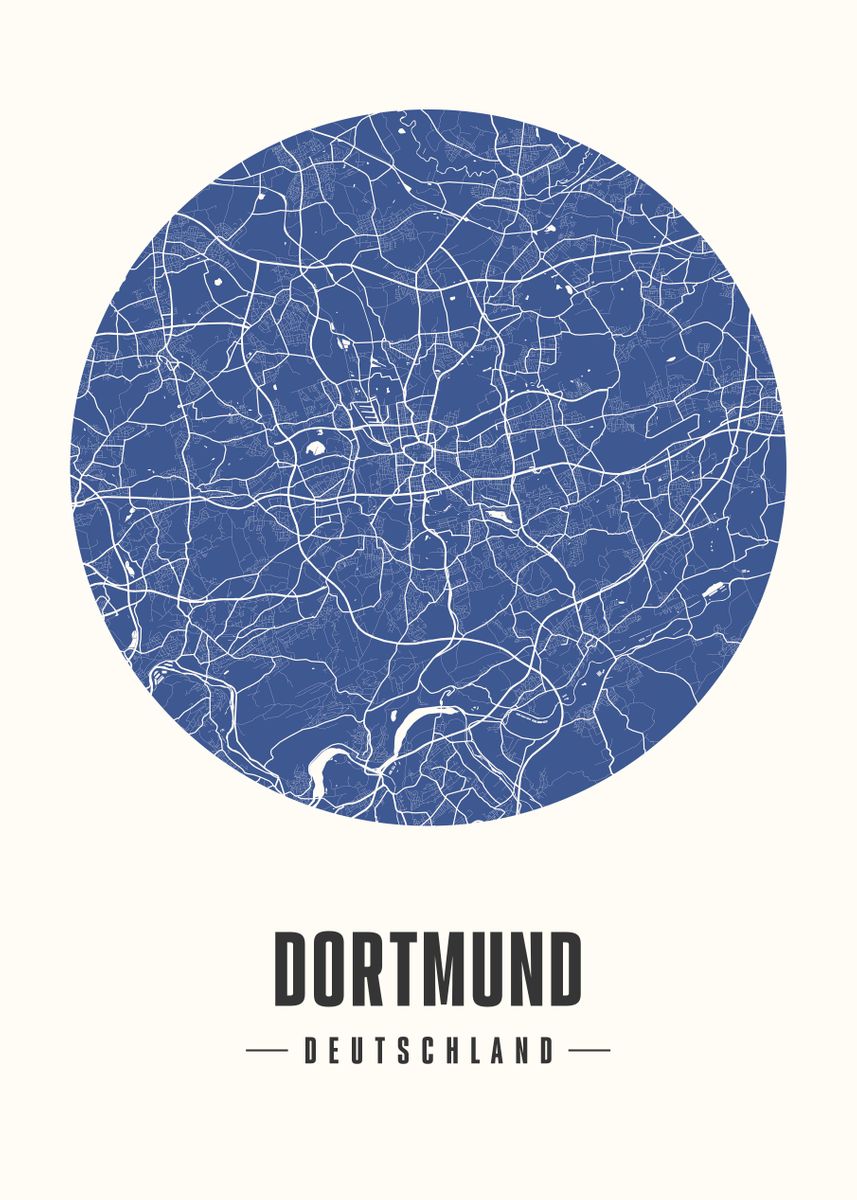 'Dortmund' Poster, picture, metal print, paint by Mari | Displate
