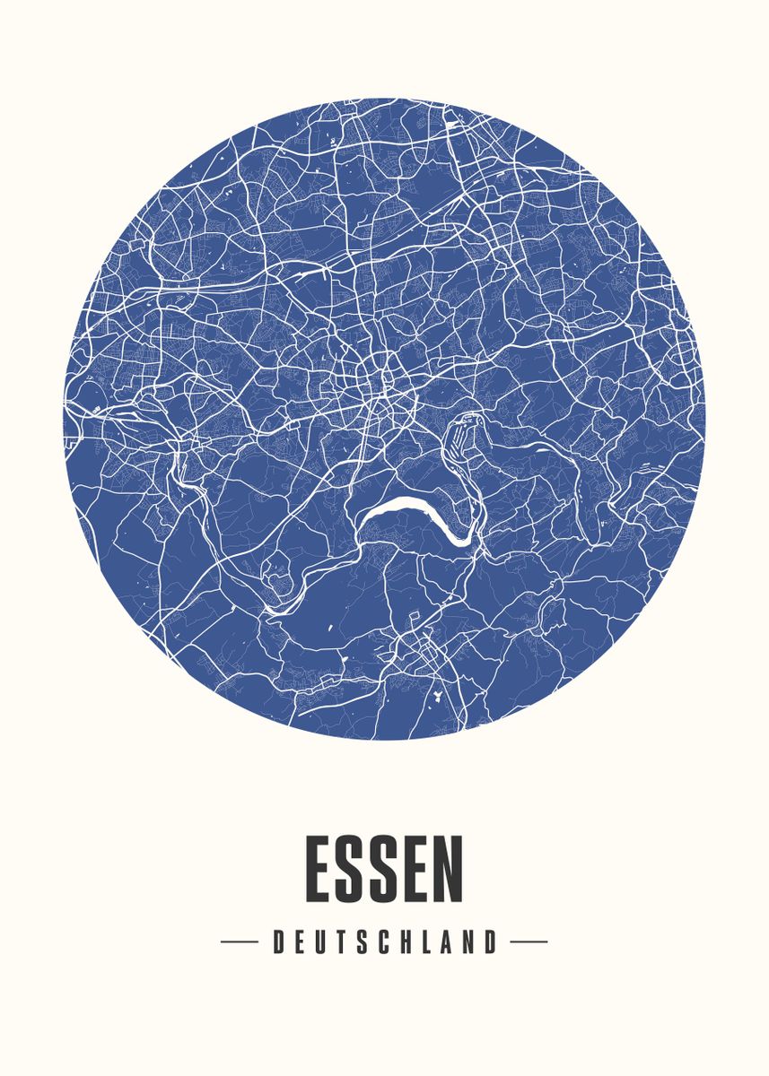 'Essen' Poster, picture, metal print, paint by Marius Becker | Displate
