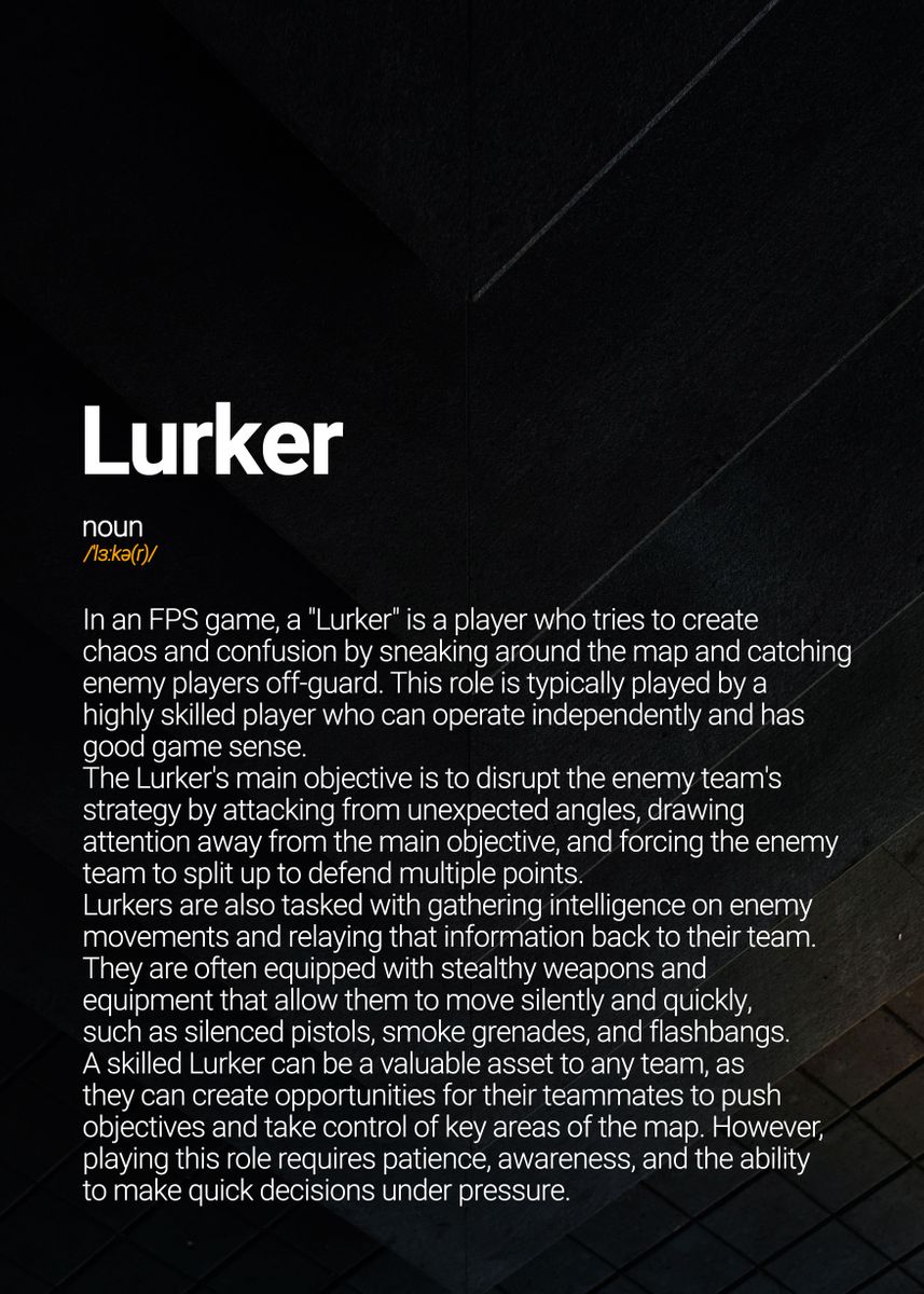 'Lurker' Poster, picture, metal print, paint by Mr Penguin | Displate
