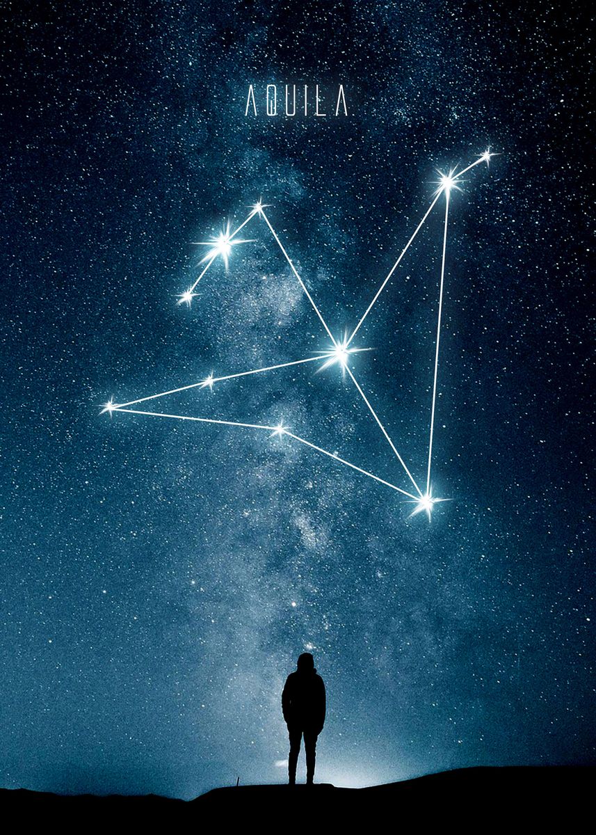 'AQUILA' Poster, picture, metal print, paint by TroisiemeOeil | Displate