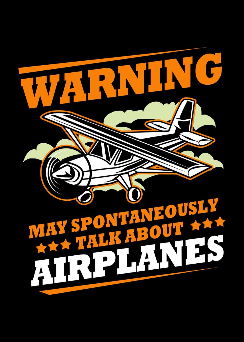 'Funny Airplane Pilot' Poster by FunnyGifts | Displate