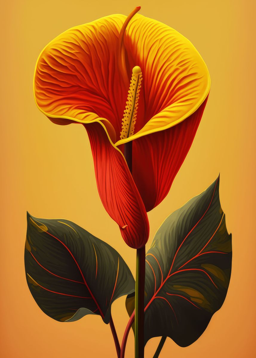 'Big beautiful Flower' Poster, picture, metal print, paint by Fireabend ...