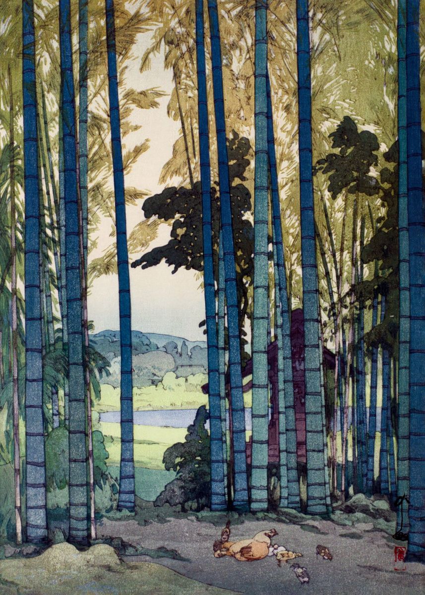 'Bamboo Grove' Poster, picture, metal print, paint by Steel Canvas ...