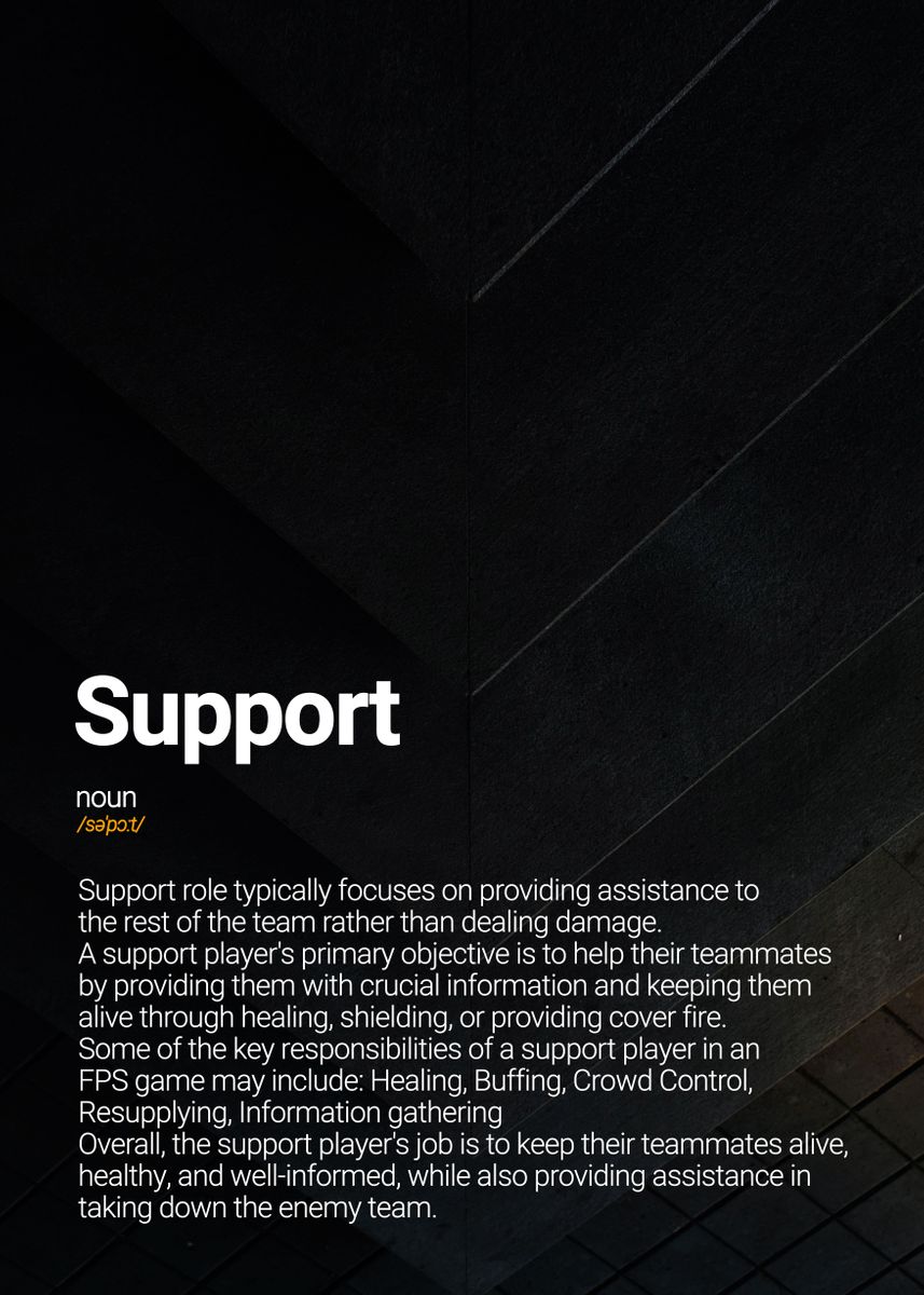 'Support' Poster, picture, metal print, paint by Mr Penguin | Displate