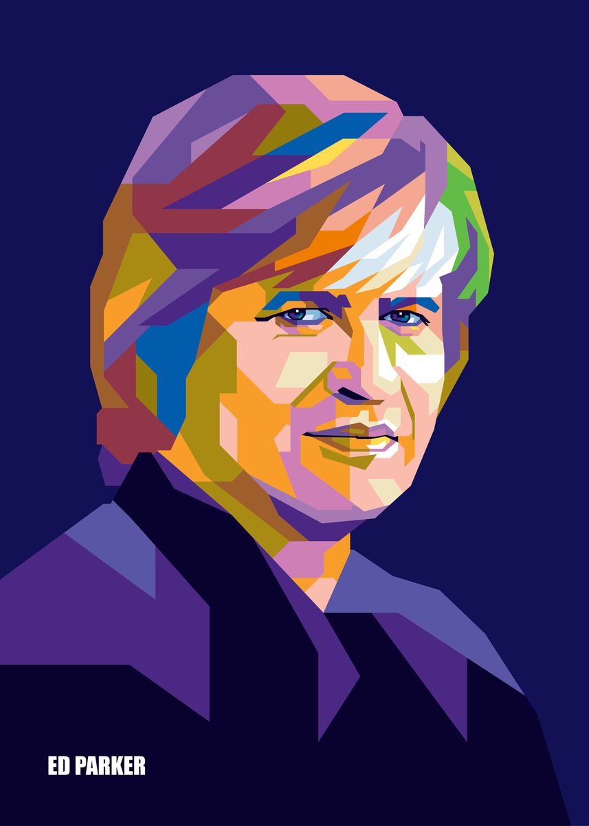 'ED PARKER' Poster by Indra | Displate