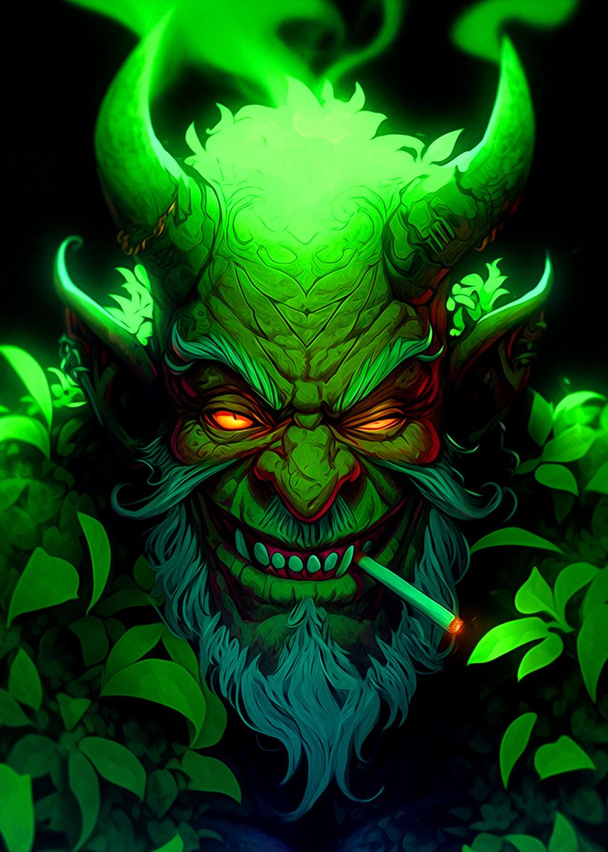 'Devil' Poster, picture, metal print, paint by Uranus Artist | Displate