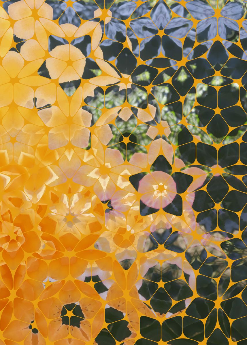 'Abstract yellow morph' Poster, picture, metal print, paint by Edy Art ...