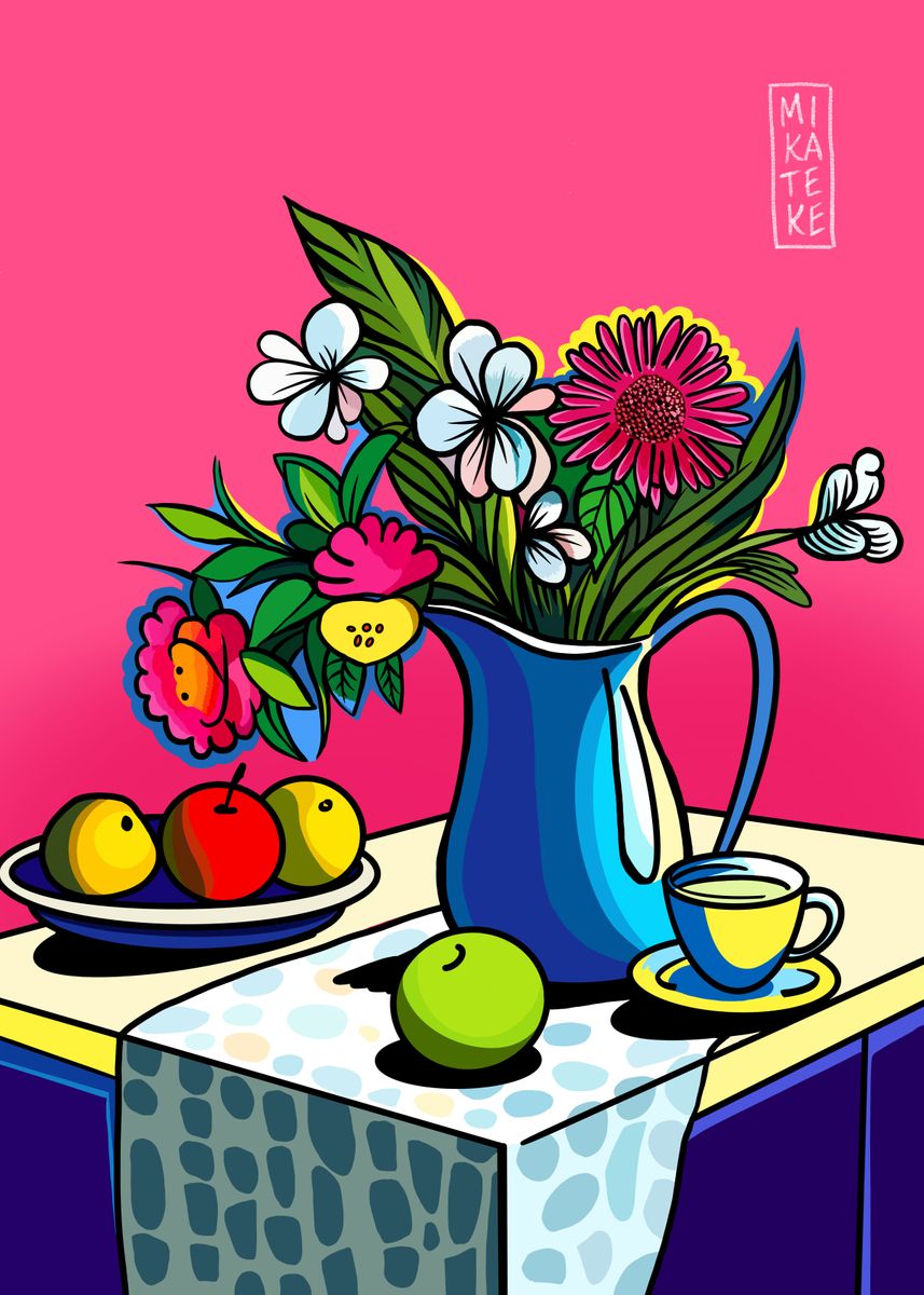 'Pop Art Still Life 2023050' Poster, picture, metal print, paint by ...