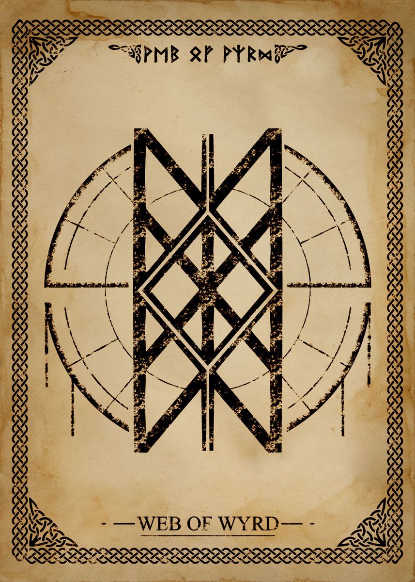'Web of Wyrd' Poster, picture, metal print, paint by Geometrical ...