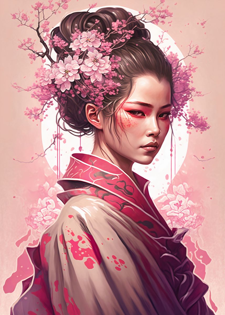 'Geisha ' Poster, picture, metal print, paint by Graphic Japanese ...