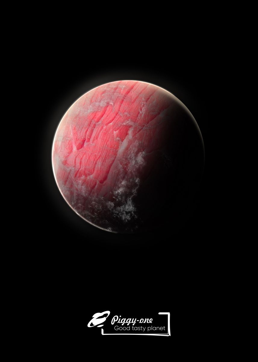 'Meat Space food planet' Poster by CoffeeTime | Displate