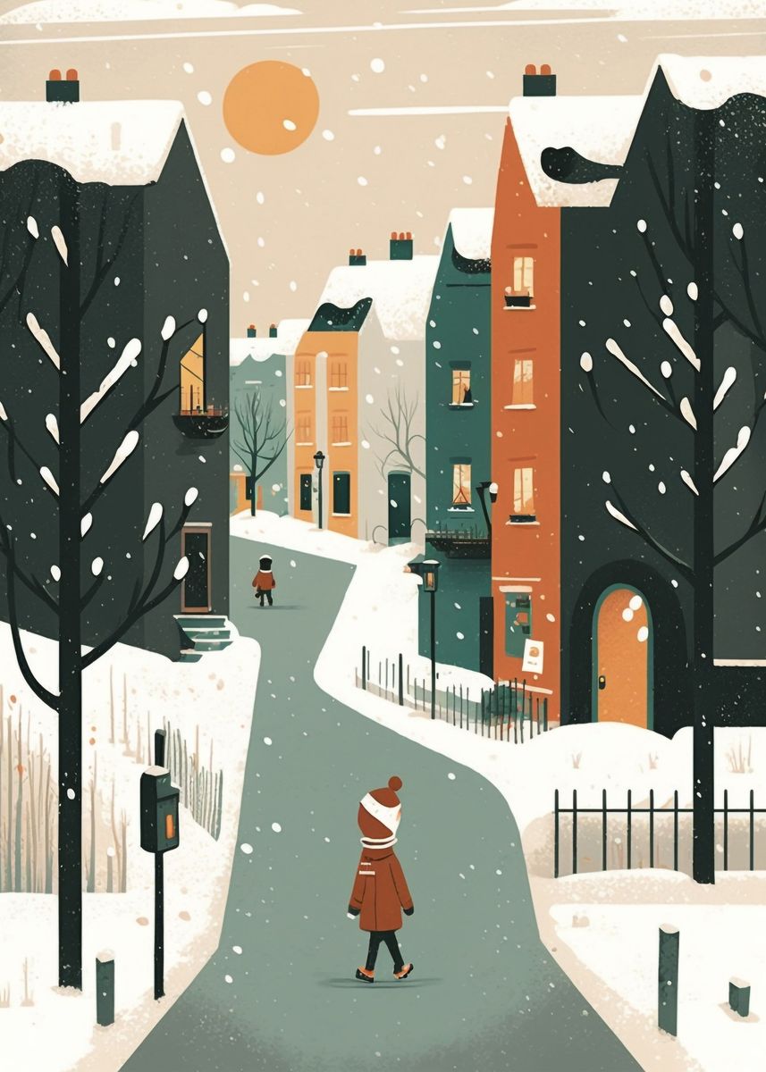 'Walking' Poster, picture, metal print, paint by Blackman Studio | Displate