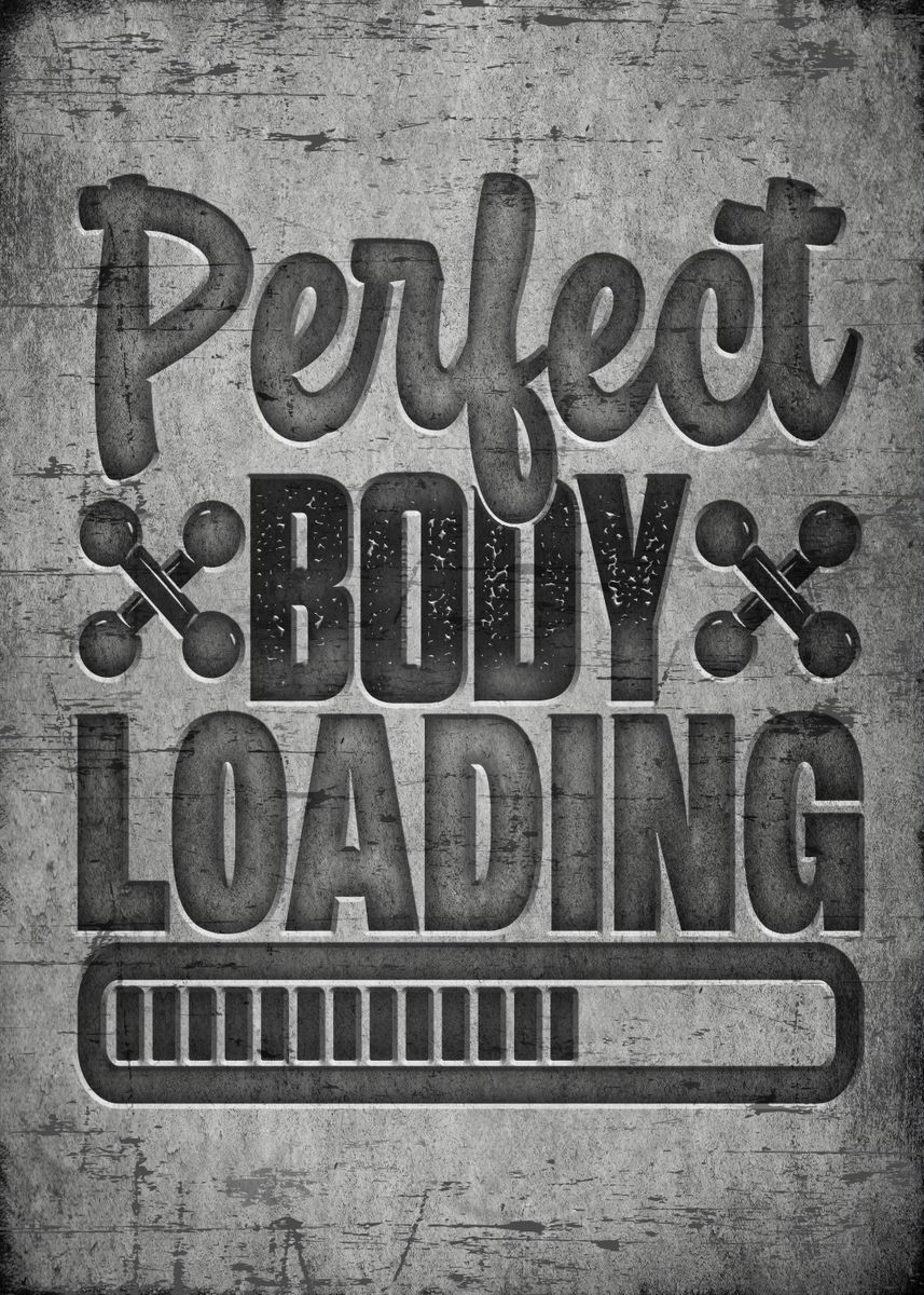 'Perfect body loading' Poster by XandYart | Displate