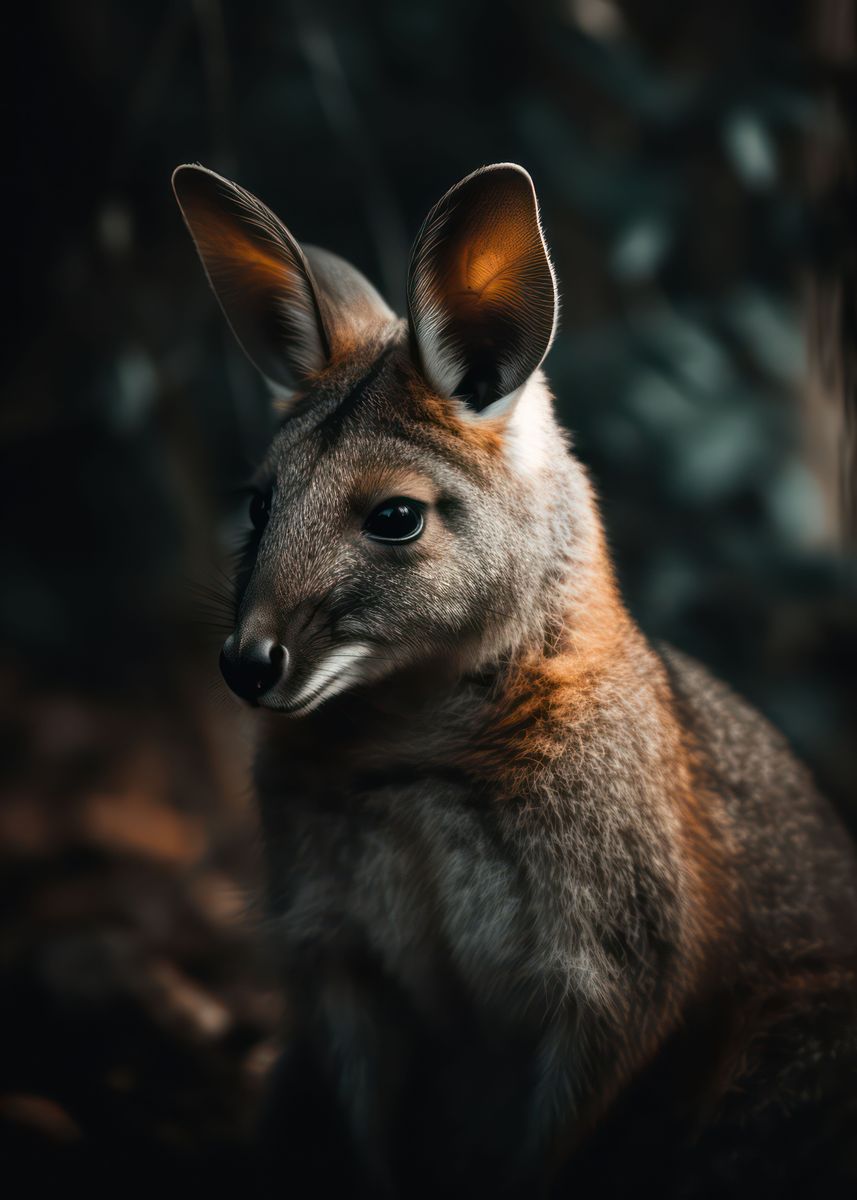 'Gorgeous wallaby' Poster, picture, metal print, paint by Zooscape ...