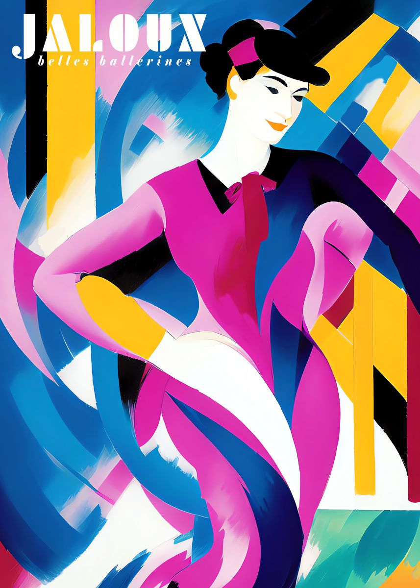 'French Ballet' Poster, picture, metal print, paint by BluePinkPanther | Displate