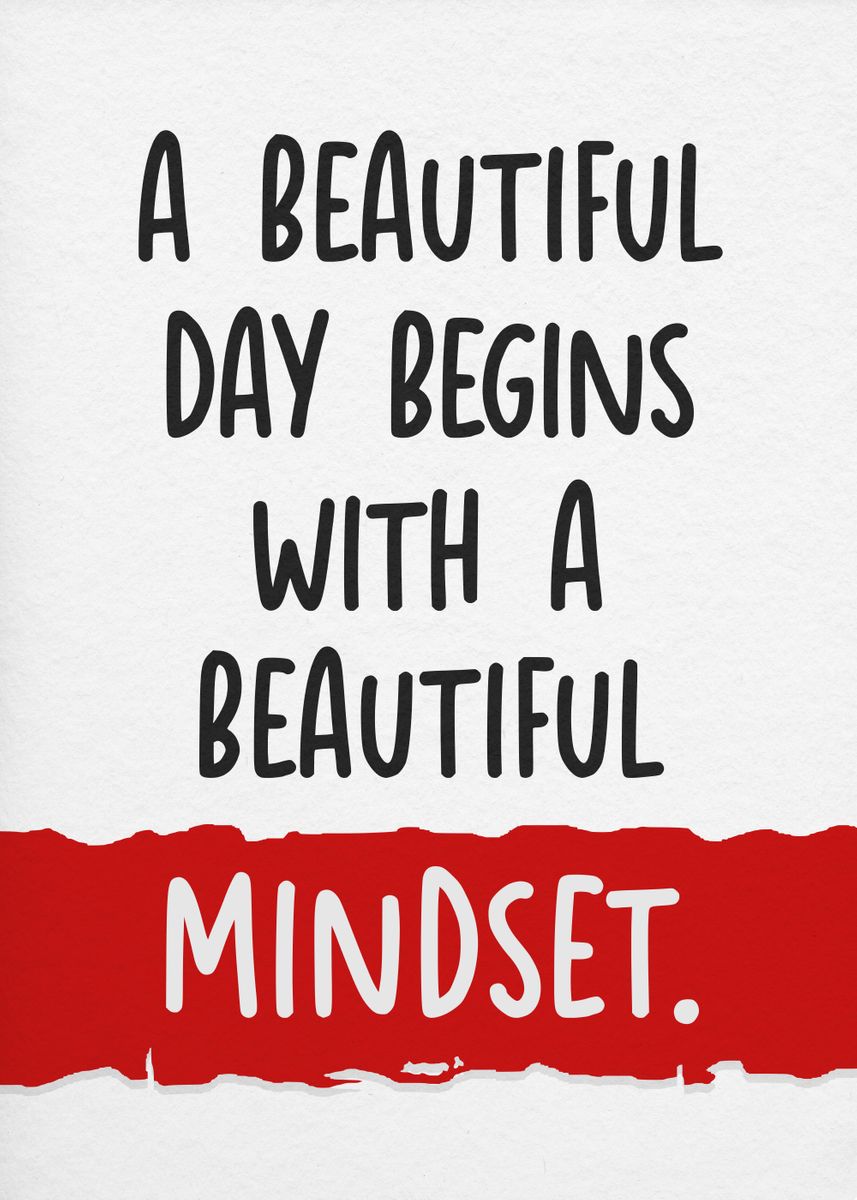 'beautiful mindset' Poster, picture, metal print, paint by yunur mawan ...