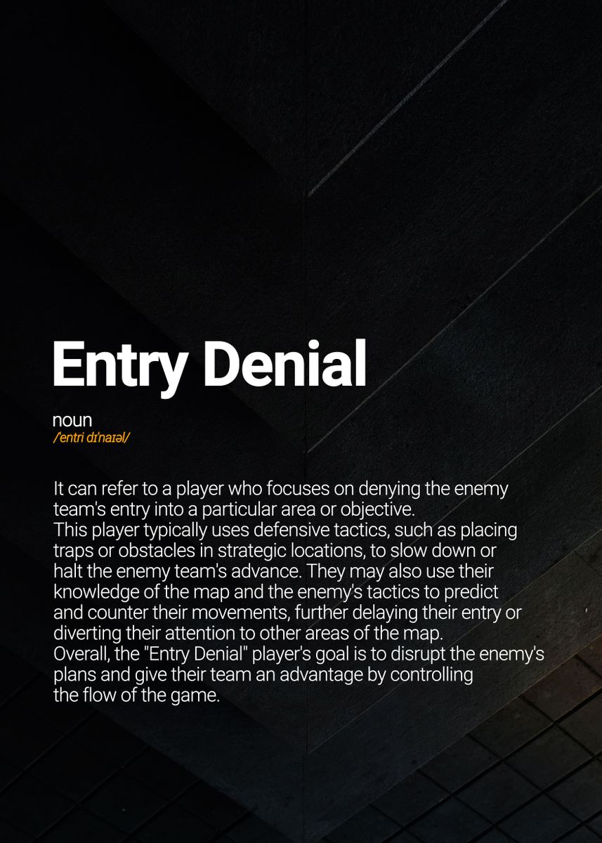 'Entry Denial' Poster by Mr Penguin | Displate